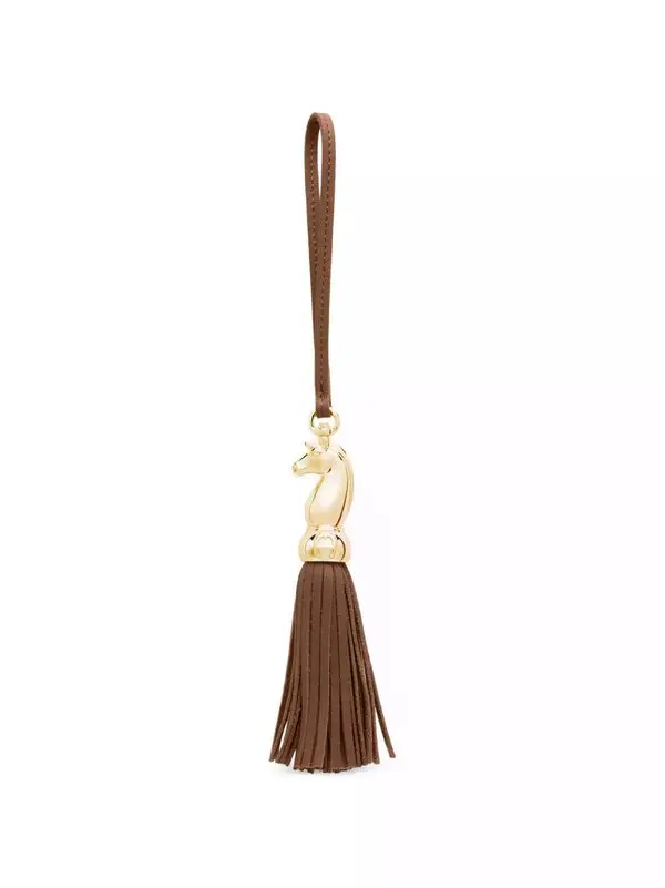 AIGNER Ciondollini Horse-head Tassel Bag Charm - Brown