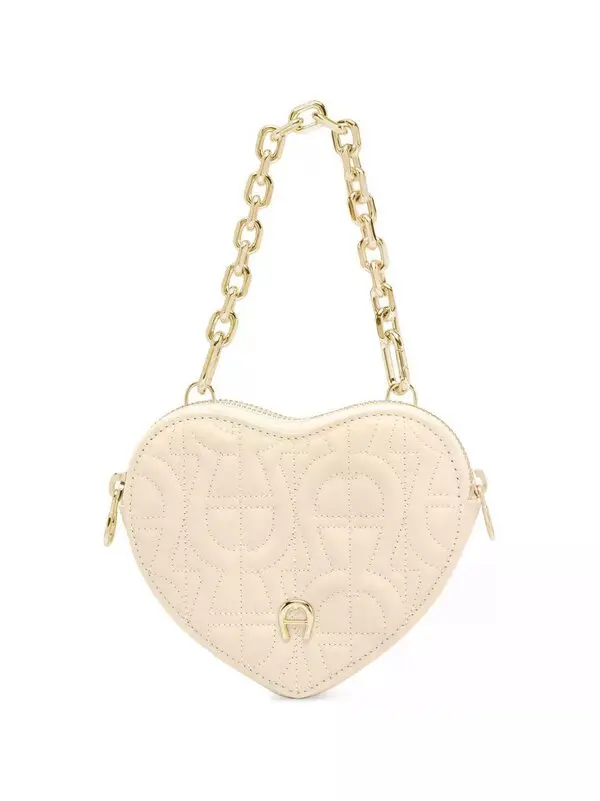 AIGNER Heart Quilted Mini Bag
