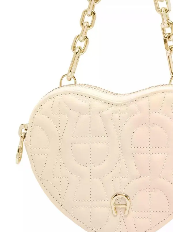 AIGNER Heart Quilted Mini Bag
