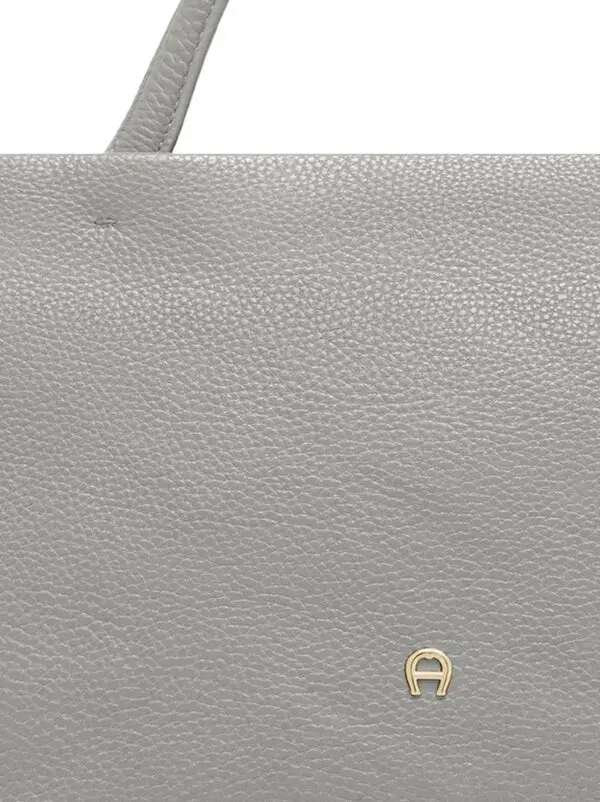 AIGNER Small Paola Grained-leather Tote Bag