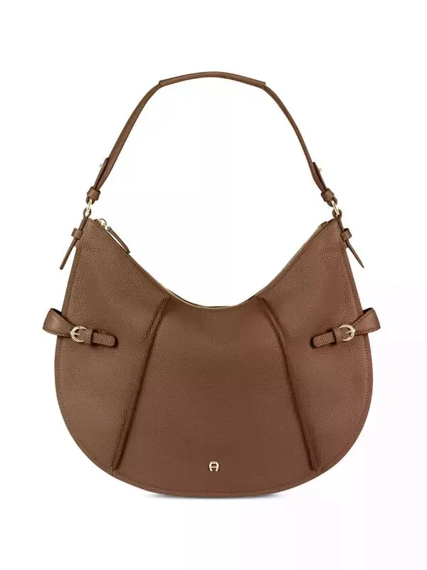 AIGNER M Cavallo Buckle-detail Crescent Shoulder Bag