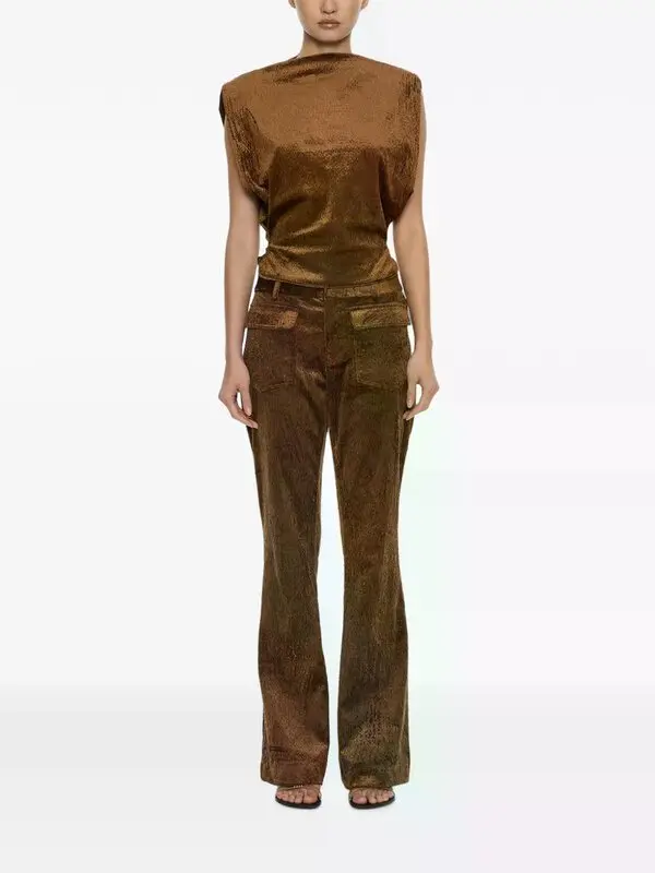 Christopher Esber Enne Corduroy-effect Trousers - Brown