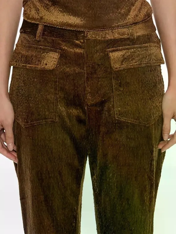 Christopher Esber Enne Corduroy-effect Trousers - Brown