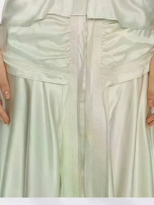 Christopher Esber Gwen Invert Ruched Midi Skirt - Neutrals