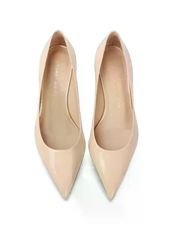 STUART WEITZMAN Pointed-toe Kitten-heel Pumps