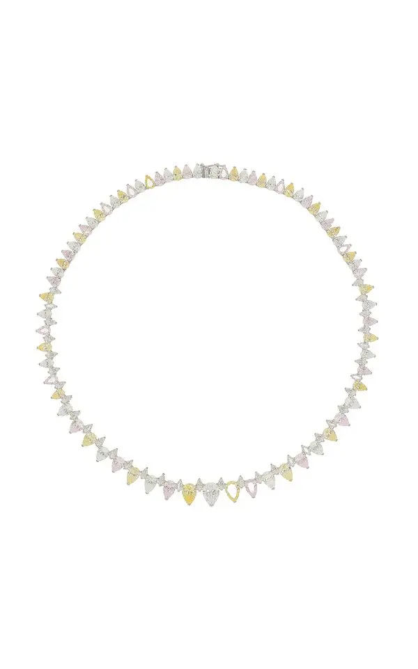 ANABELA CHAN Candy Infinity Rhodium Vermeil Diamond Necklace