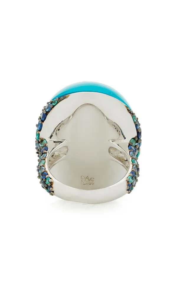 ANABELA CHAN Pebble Rhodium Vermeil Multi-stone Ring