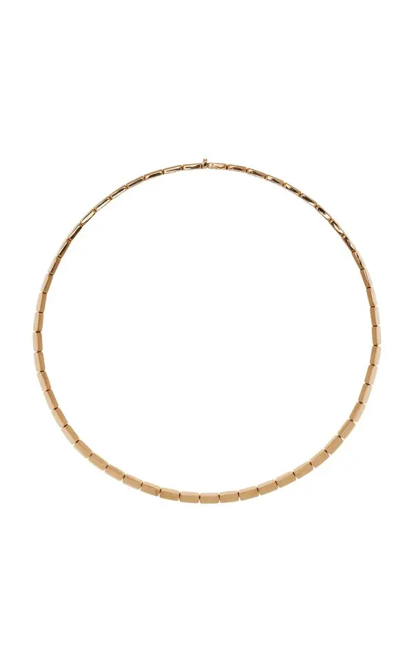 ANITA KO Bunny 18k Rose Gold Link Choker - Pink