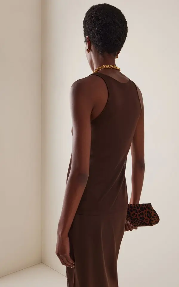 Balmain Lace Knit Tank Top
