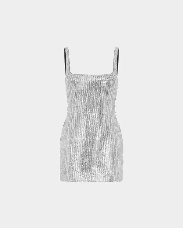 16Arlington Sior Mini Dress - Silver