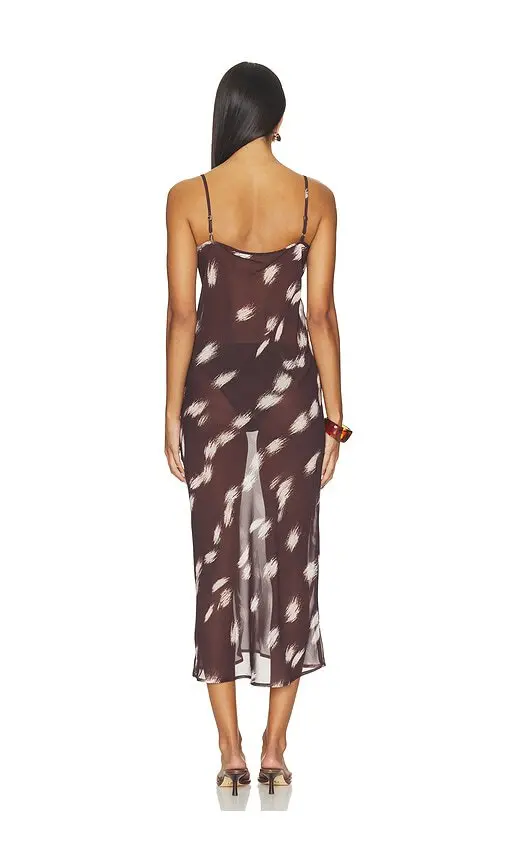 BELLA VENICE The Blair Dress In Brown - Brown Multi