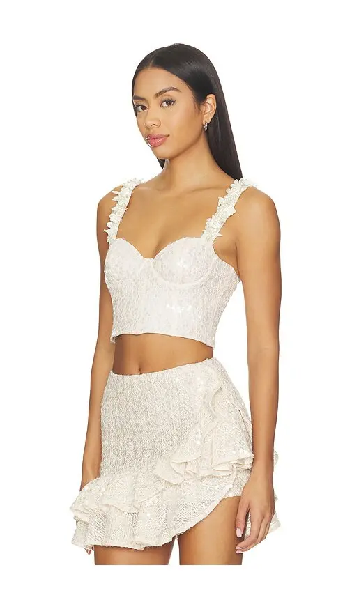 PatBO Lara Crochet Corset Top