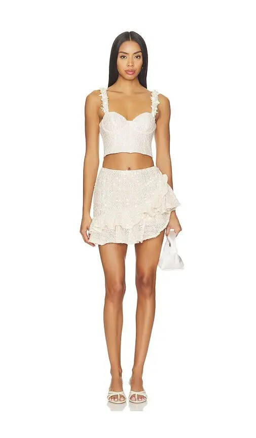 PatBO Lara Crochet Corset Top