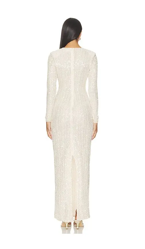PatBO Lara Crochet Plunge Maxi Dress
