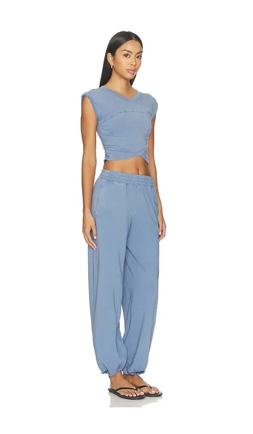 Free People X Hot Shot Crossover Set In Blue