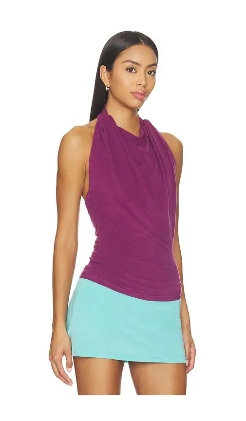 MADISON THE LABEL Mindy Top In Mauve