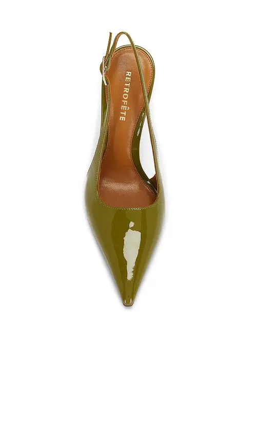Retrofete Cindy Slingback In Green