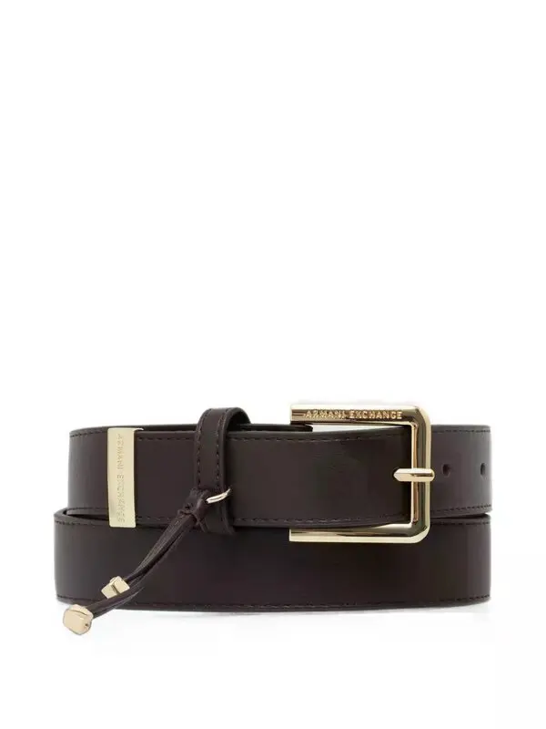 Armani Exchange Logo-engraved Buckle Belt