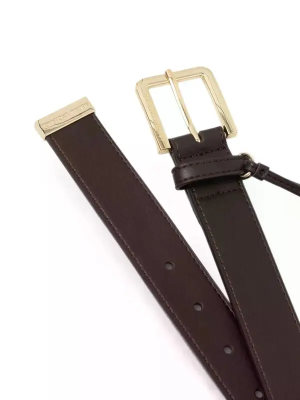 Armani Exchange Logo-engraved Buckle Belt