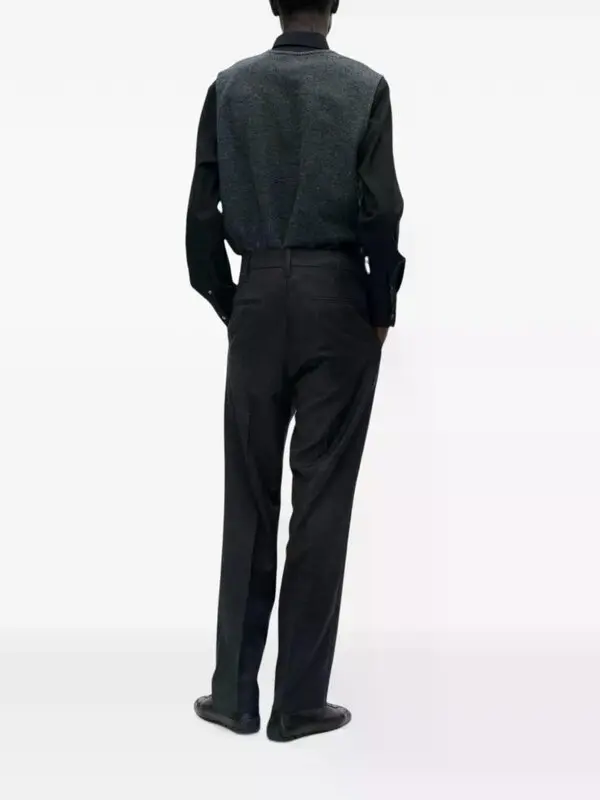 BERNER KUHL Soft Blazer Flannel Wool Trousers