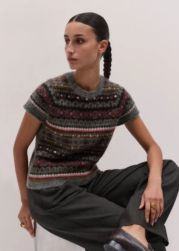 ME+EM Lofty Fairisle Baby Knit Tee