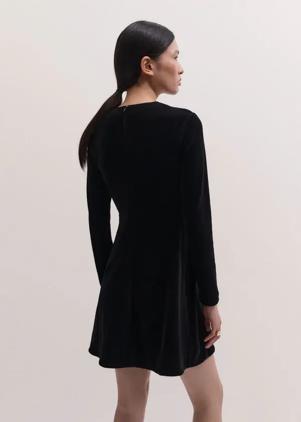 ME+EM Cord Velour Short Dress