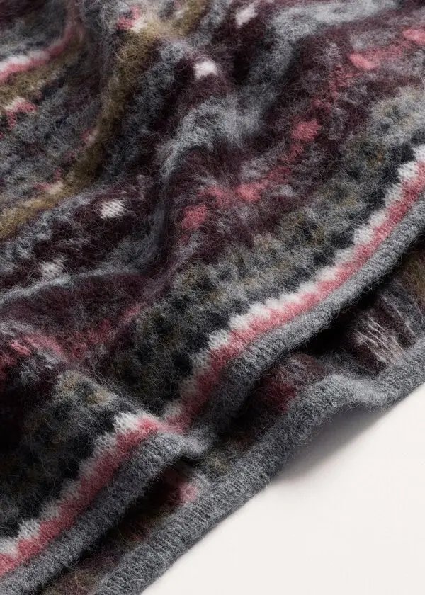 ME+EM Fairisle Shrunken Triangle Scarf