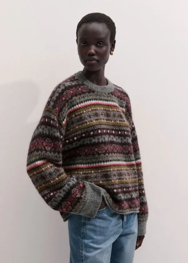 ME+EM Fair Isle Relaxed Sweater
