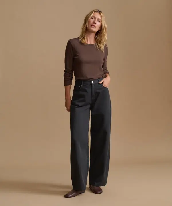 Jenni Kayne Beachwood Baggy Pant - Black