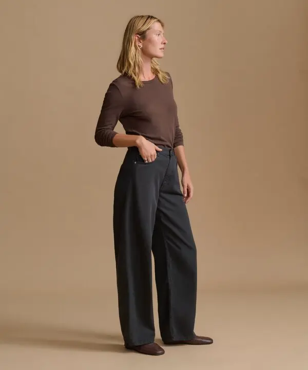 Jenni Kayne Beachwood Baggy Pant - Black