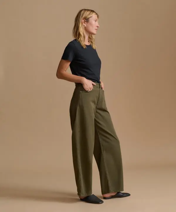 Jenni Kayne Beachwood Baggy Pant - Moss