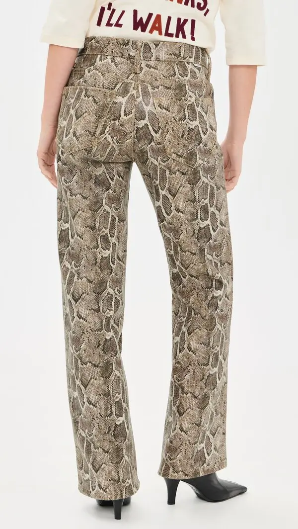 MOTHER The Maven Faux Leather Sneak Pants