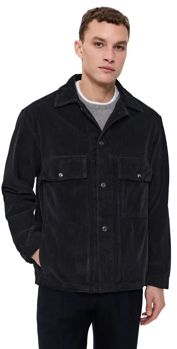 KNICKERBOCKER Mott Corduroy Coat - Black