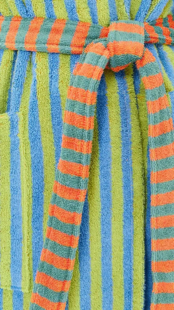 DUSEN DUSEN Terry Cotton Bathrobe - Grasshopper