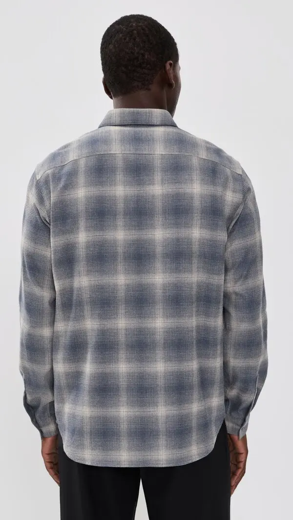 Theory Faded Plaid Irving Shirt