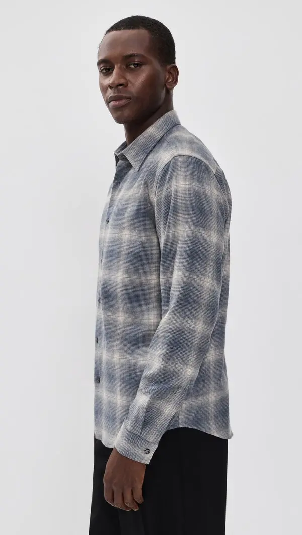 Theory Faded Plaid Irving Shirt
