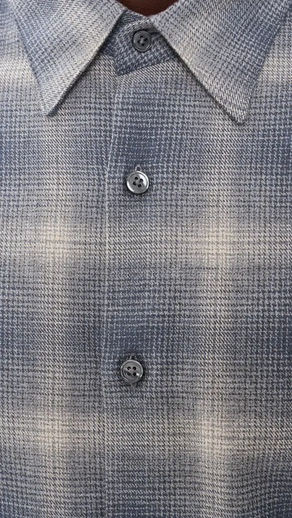 Theory Faded Plaid Irving Shirt