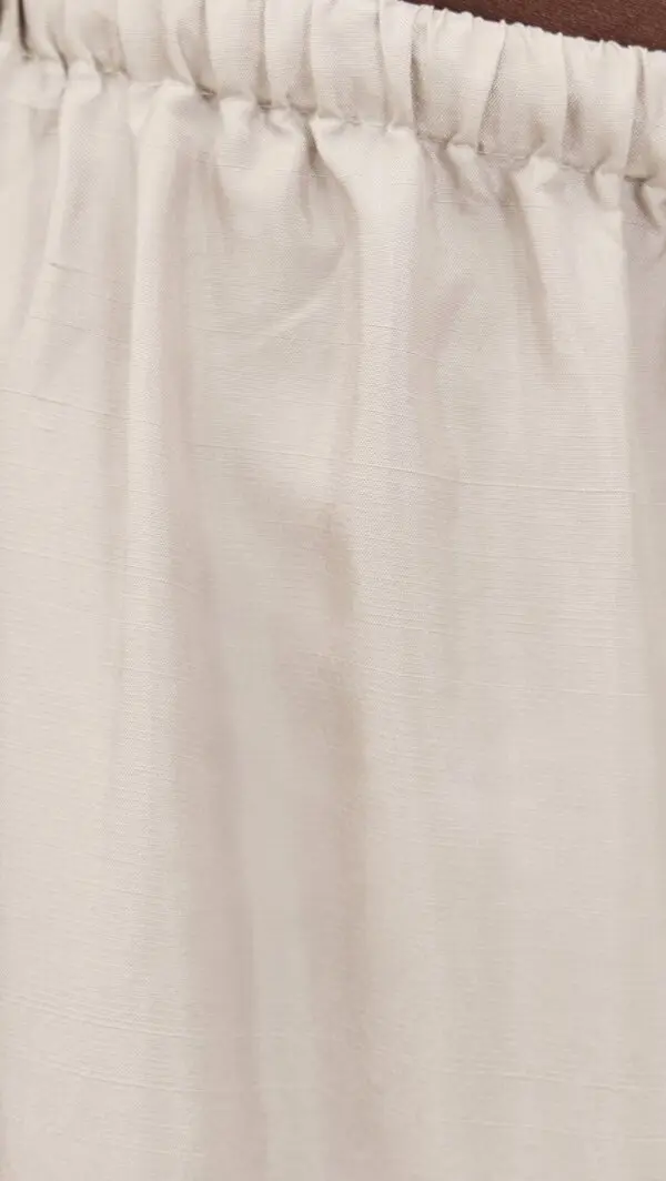 ST. AGNI Silk Adjustable Balloon Pants - Soft Ash