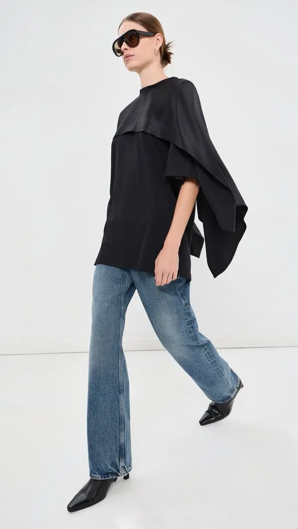FRENKEN Disturb Crepe Satin T-shirt