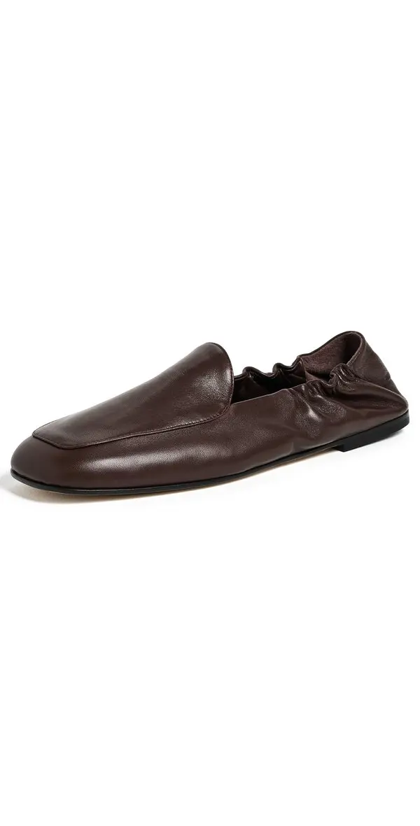 Jenni Kayne Vale Leather Loafers - Chocolate