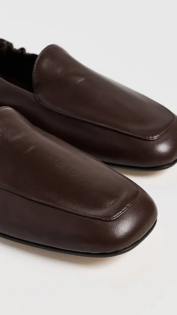 Jenni Kayne Vale Leather Loafers - Chocolate