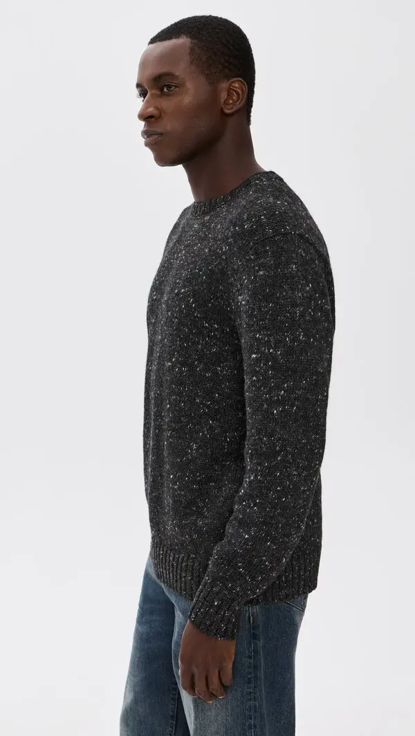 KNICKERBOCKER Moor Alpaca And Merino Tweed Sweater