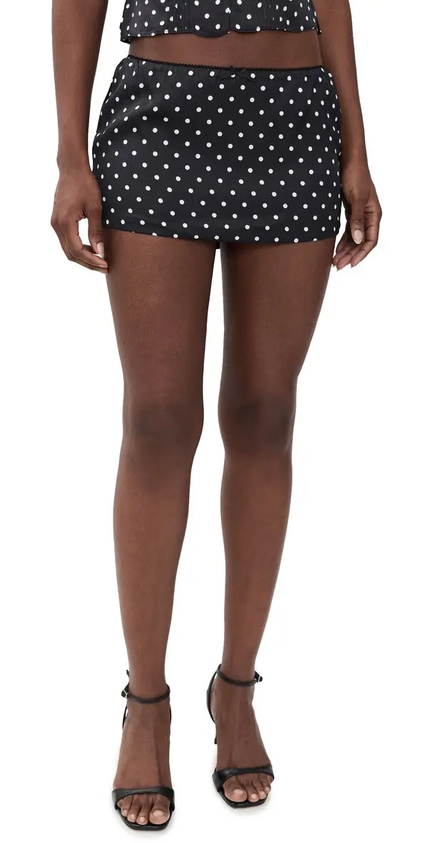 GUIZIO Lucia Satin Skirt