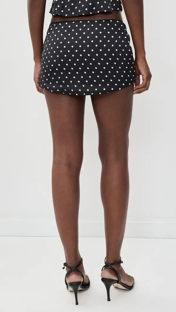GUIZIO Lucia Satin Skirt