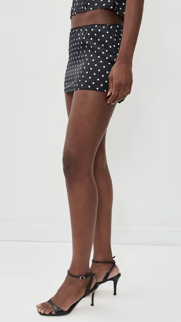 GUIZIO Lucia Satin Skirt