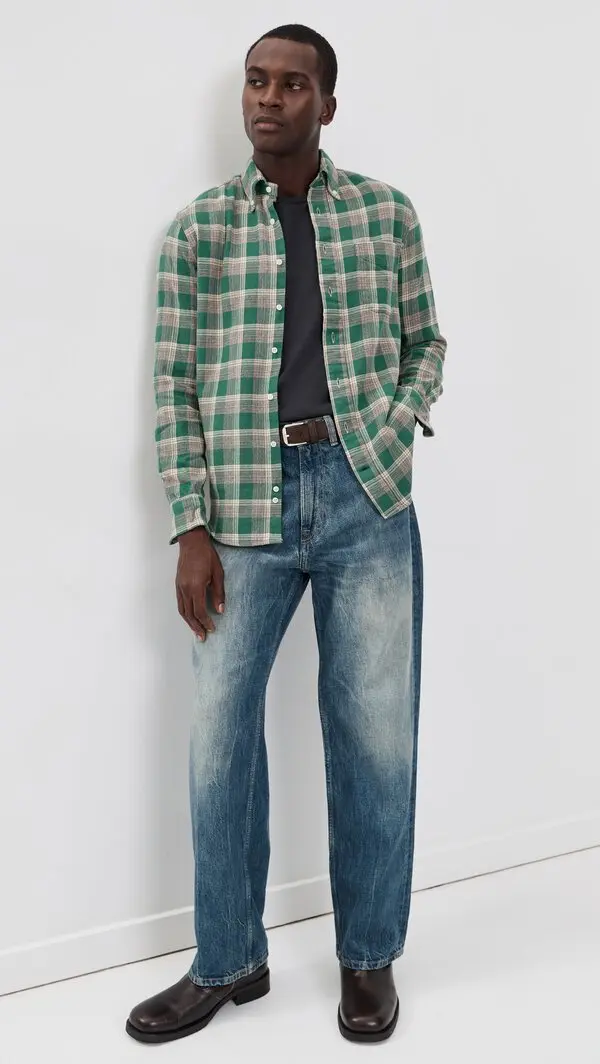 Gitman Bros Brushed Winter Madras Shirt