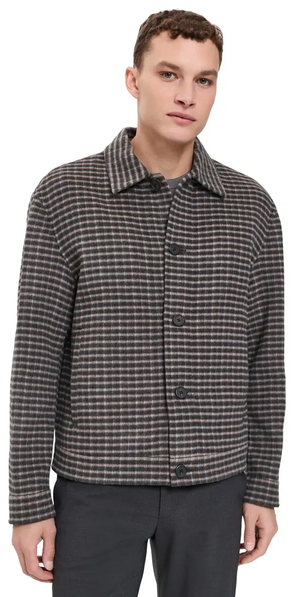 Theory Short Jacket In Double Faced Wool
