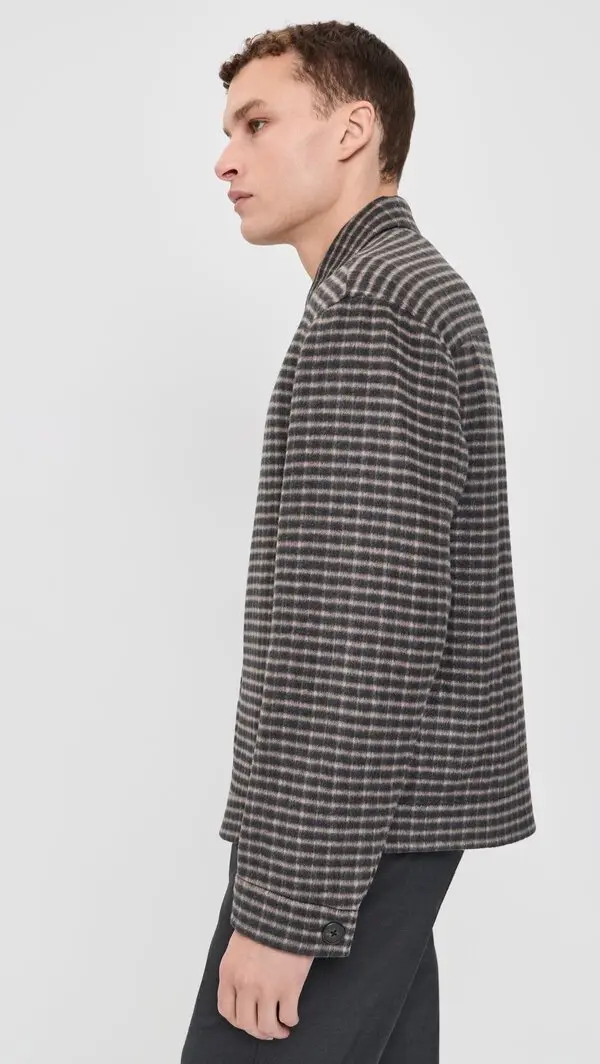 Theory Short Jacket In Double Faced Wool