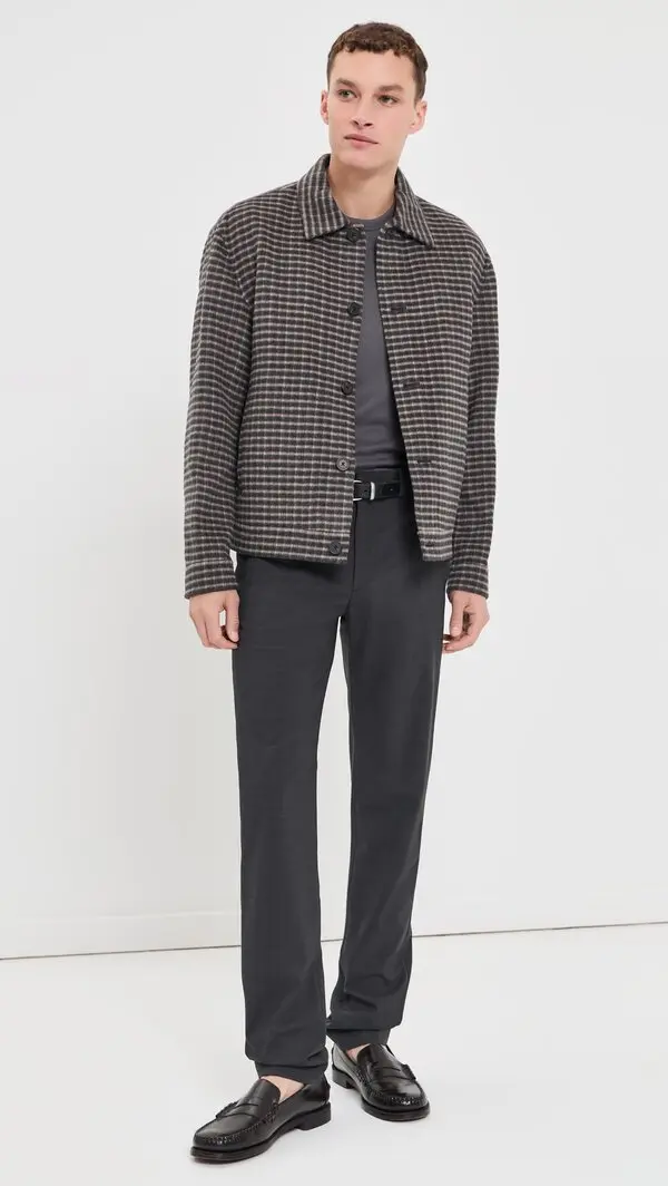 Theory Short Jacket In Double Faced Wool