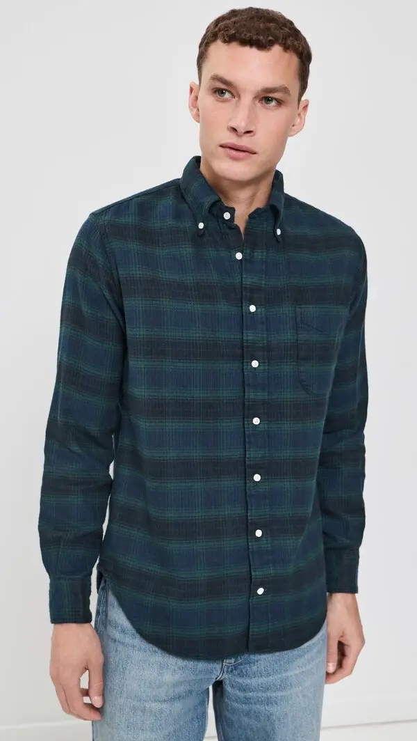 Gitman Bros Heavy Pique Flannel Shirt